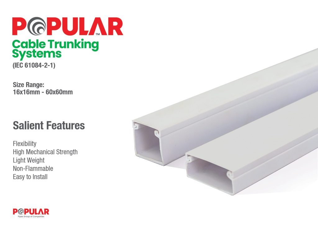 Popular Cable Trunking System Brochure - Popular Pipes Group of Companies
