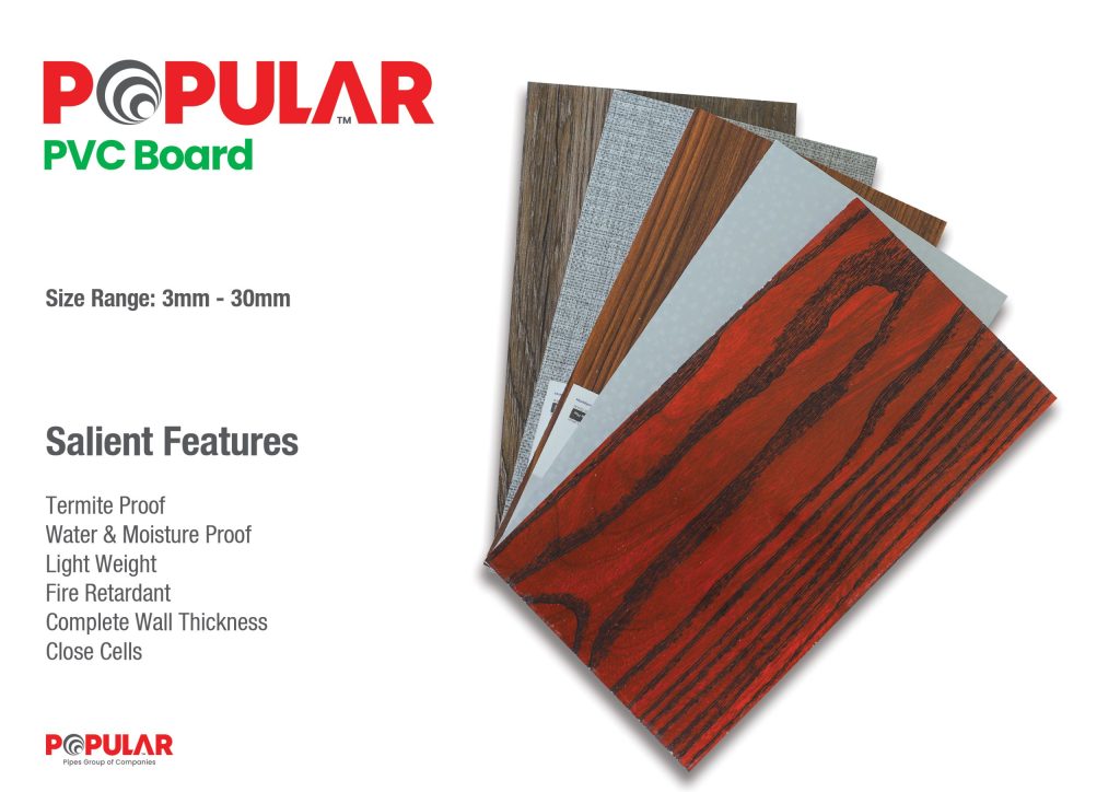 Popular PVC Board Brochure - Popular Pipes Group of Companies