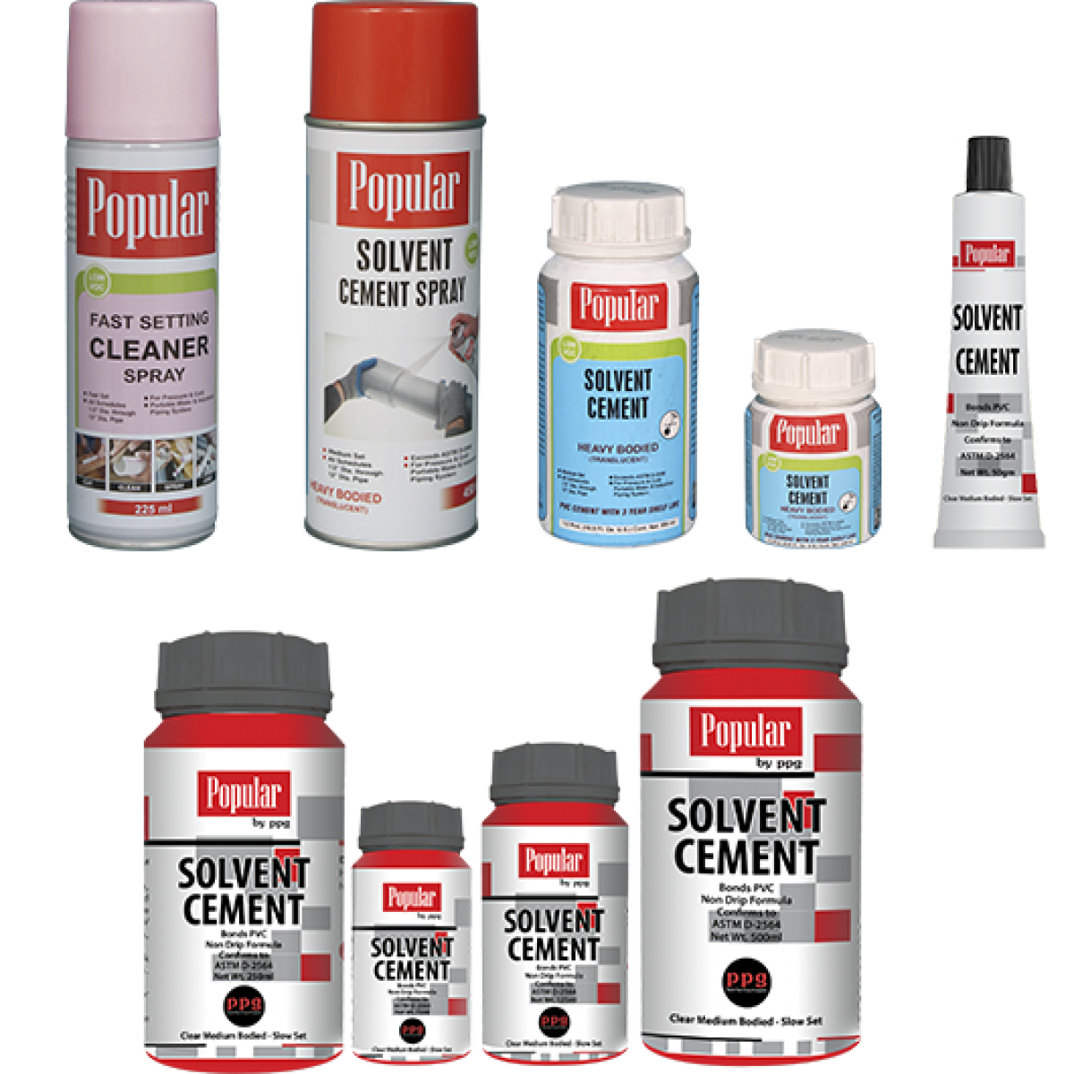 Popular Solvent Cement - Popular Pipes Group of Companies