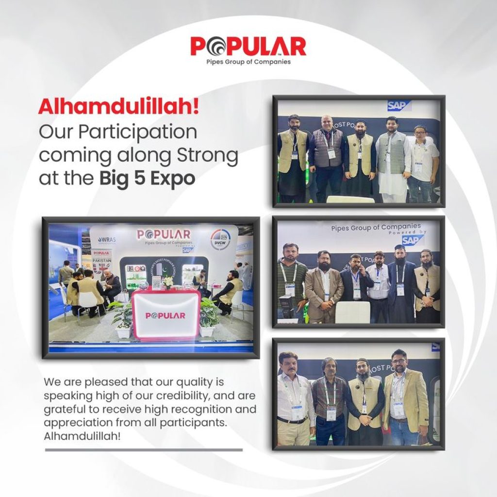 Popular Pipes Group of Companies has been able to receive high ...